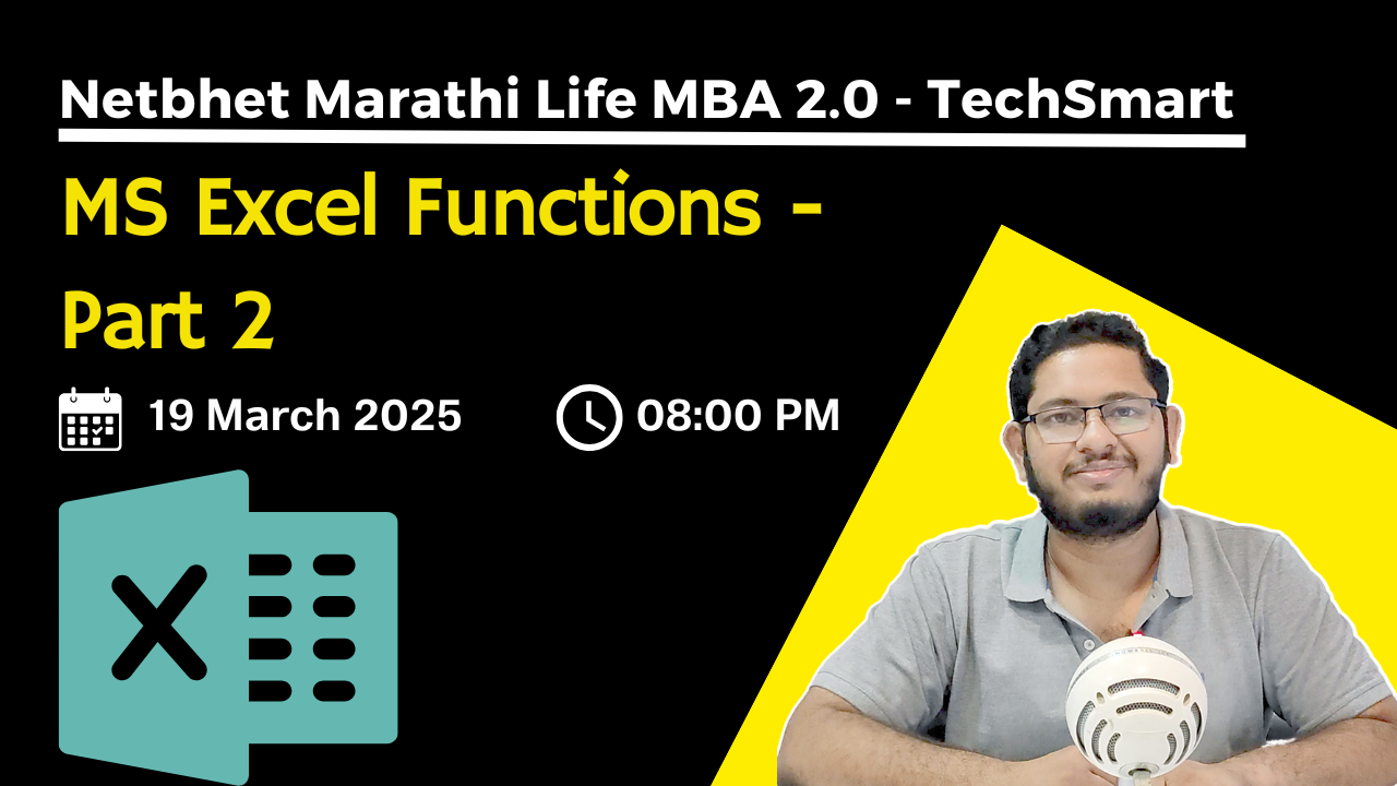 MS Excel Functions - Part 2